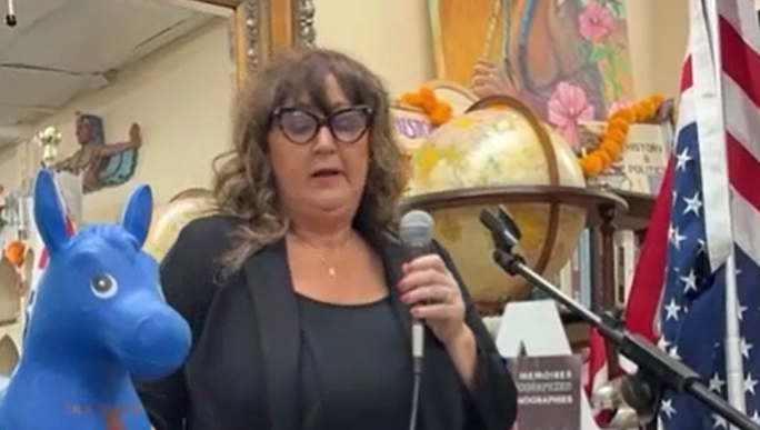 Whistleblower Bouffard Announces CLEAR non-profit at Anaheim Dems!